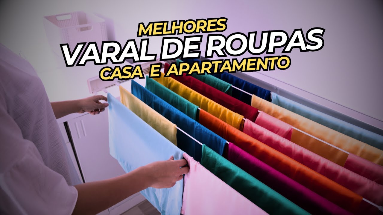 Os Melhores Varal de Roupas para CASA E APARTAMENTO! Varal de chão ...