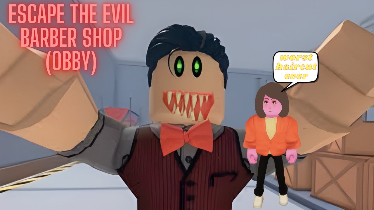 Escape The Evil Barber Shop (OBBY) - YouTube