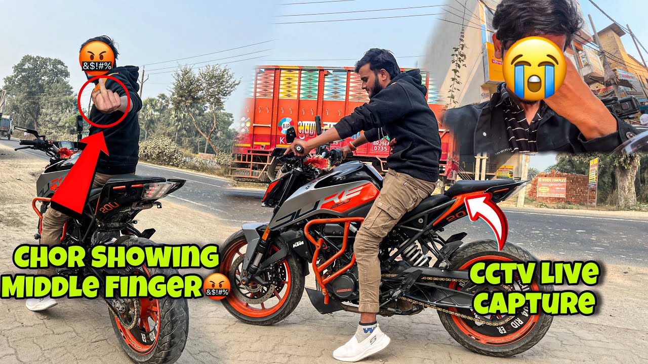 Chor Ne Chura Liya Duke😭!! Bike Chor Showing Middle Finger🤬 @Rawat04rider - YouTube