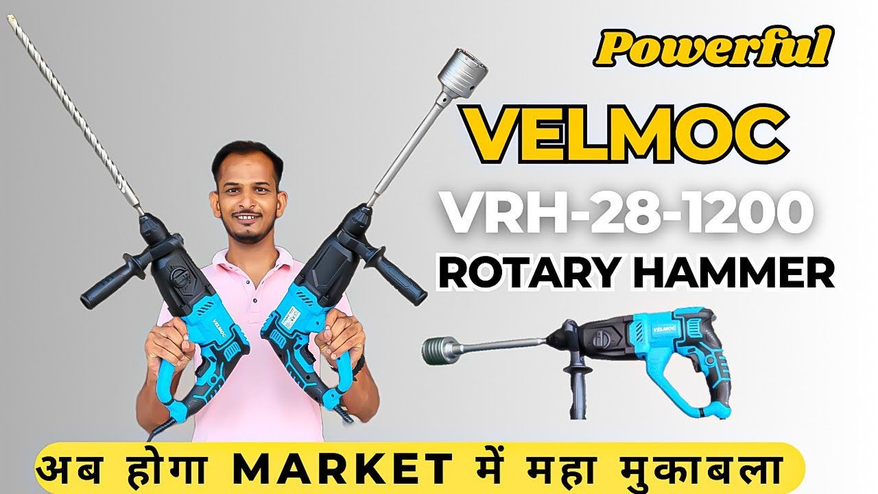 VRH-28-1200 28mm Velmoc Rotary Hammer!! Best Rotary Hammer!! unboxing ...