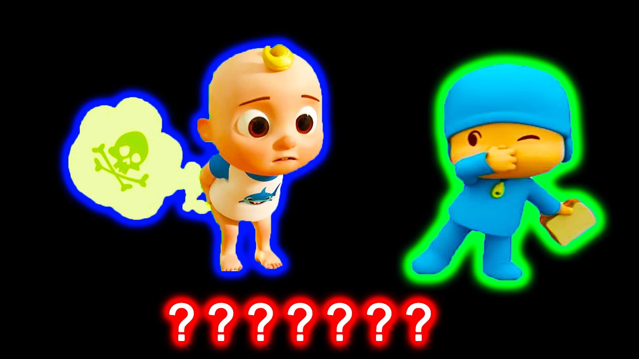 Pocoyo Laughing and Cocomelon Hurry to toilet Sound Variations in 36 ...