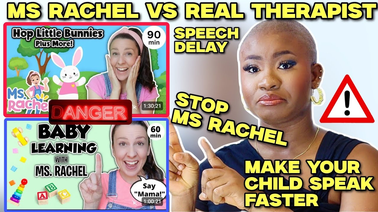huge difference between speech therapist and Ms Rachel in speech delay ...