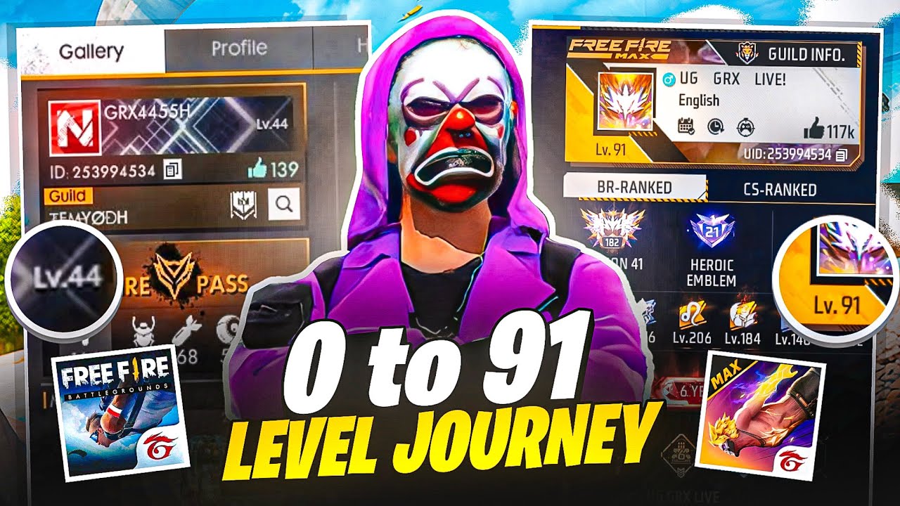 0 se 91 Level Tak ki kahani🥺 @FreeFireIndiaOfficial - YouTube