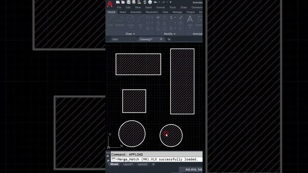 How To Merge Separate Hatches In AutoCAD autocad tips trick How To Merge Separate Hatches In AutoCAD autocad tips trick
