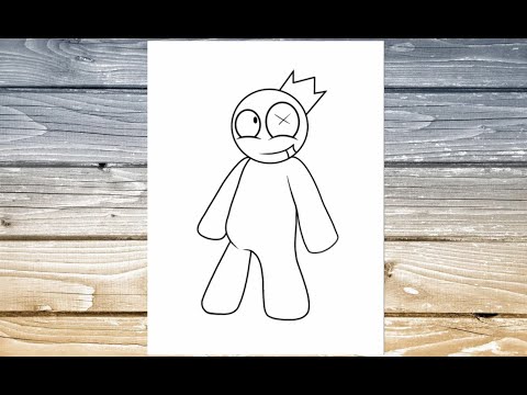 How To Draw Rainbow Friends Blue - YouTube