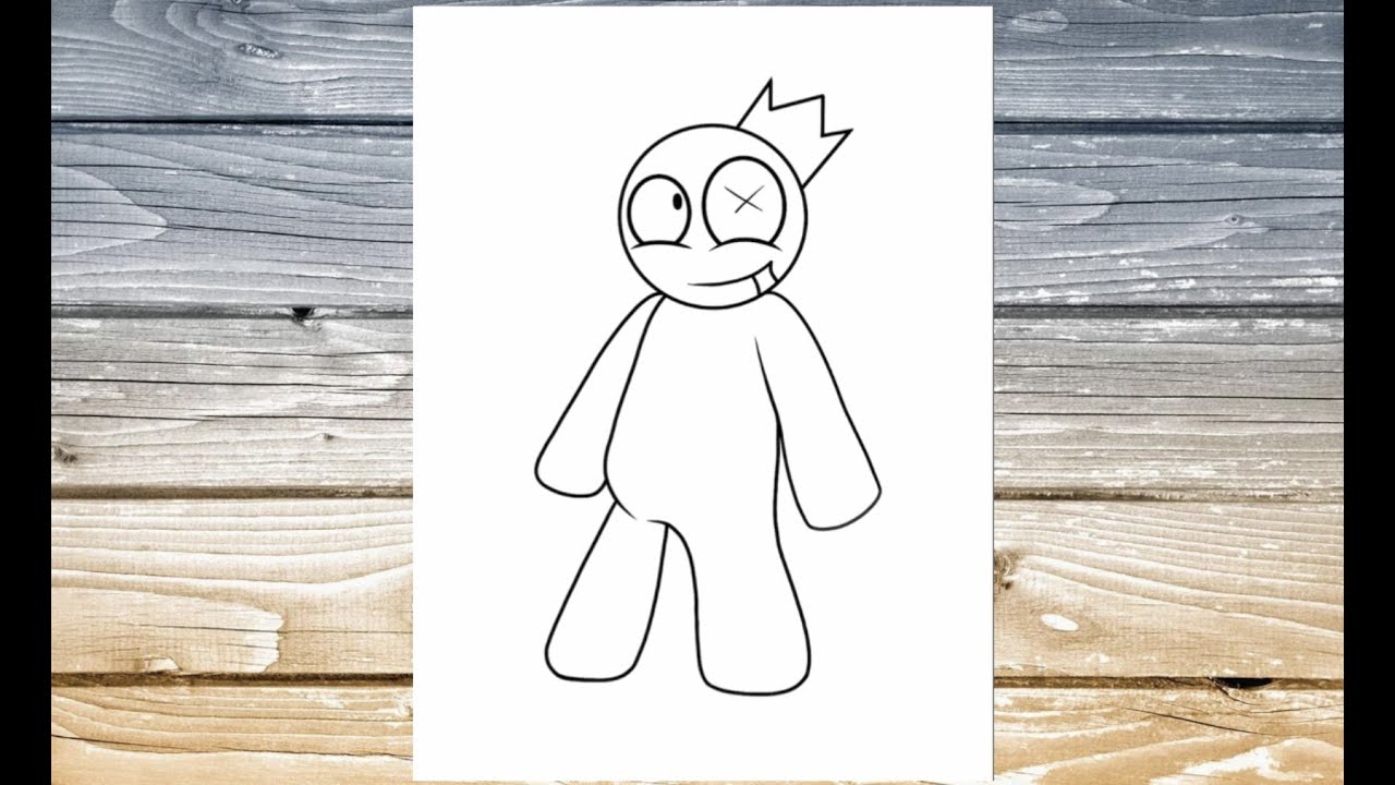 How To Draw Rainbow Friends Blue - YouTube