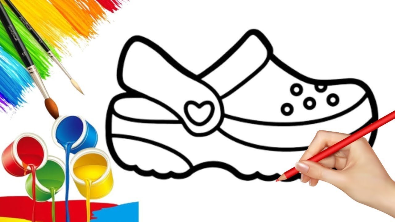 How to Draw Crocs Easy Drawing Step by step Drawing for Kids - YouTube
