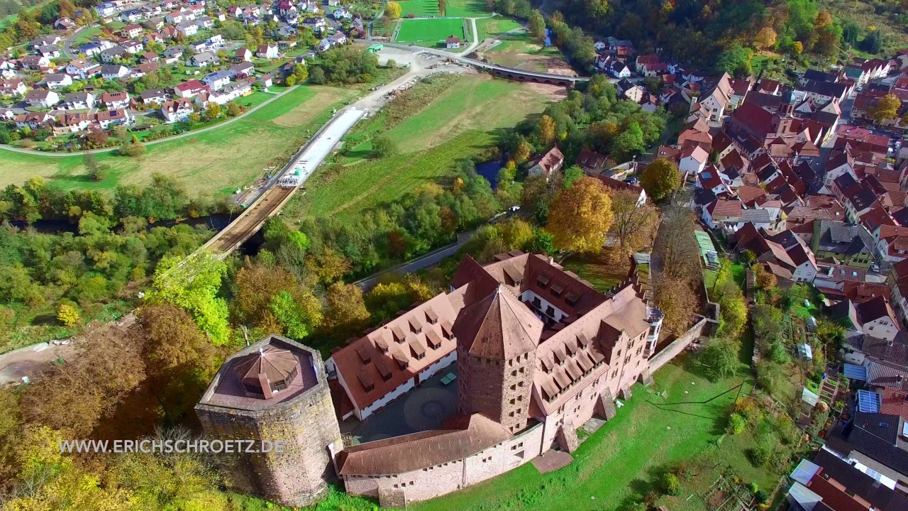 Rieneck aus der Vogelperspektive im Oktober 2016 - YouTube