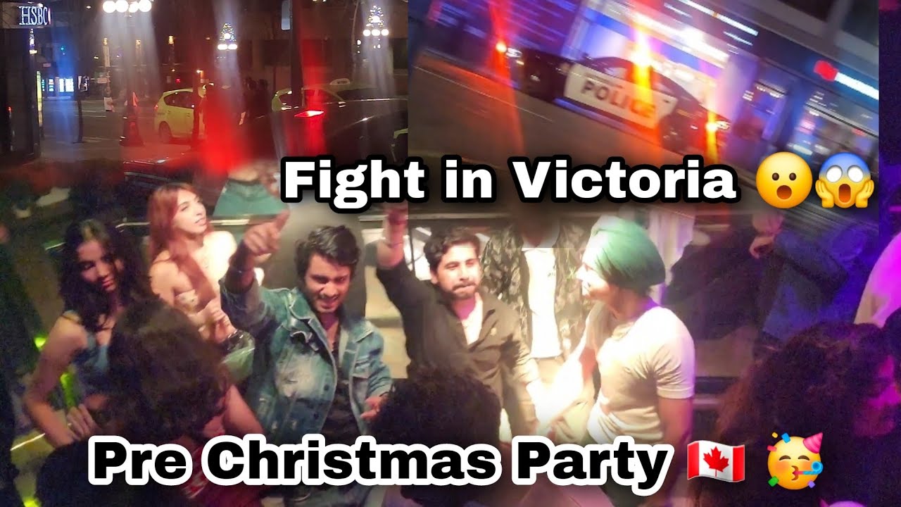 Pre Christmas party 🥳 🇨🇦 | Fight after party 😱 - YouTube