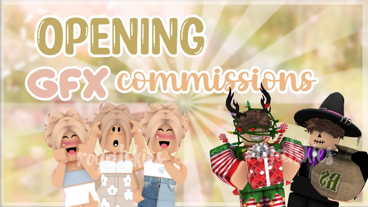Opening my roblox GFX commissions! Royal skies GFX commissions!! - YouTube