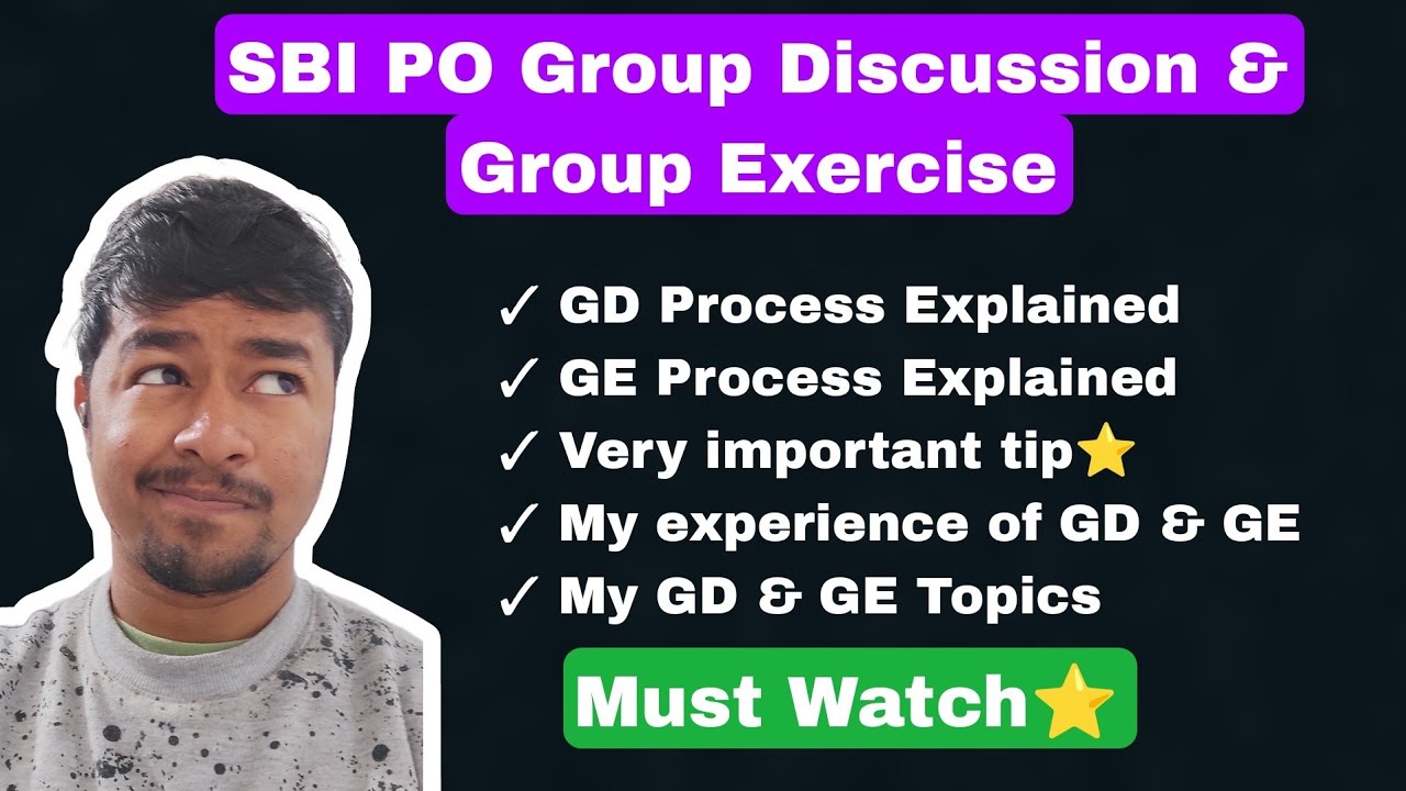 SBI PO Group Discussion & Group Exercise | My experience of GD& GE # ...