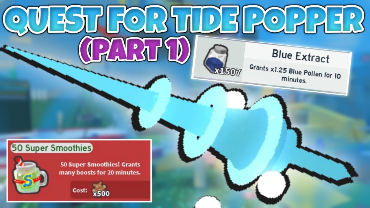 QUEST FOR TIDEPOPPER... Part 1 (Bee swarm simulator) - YouTube