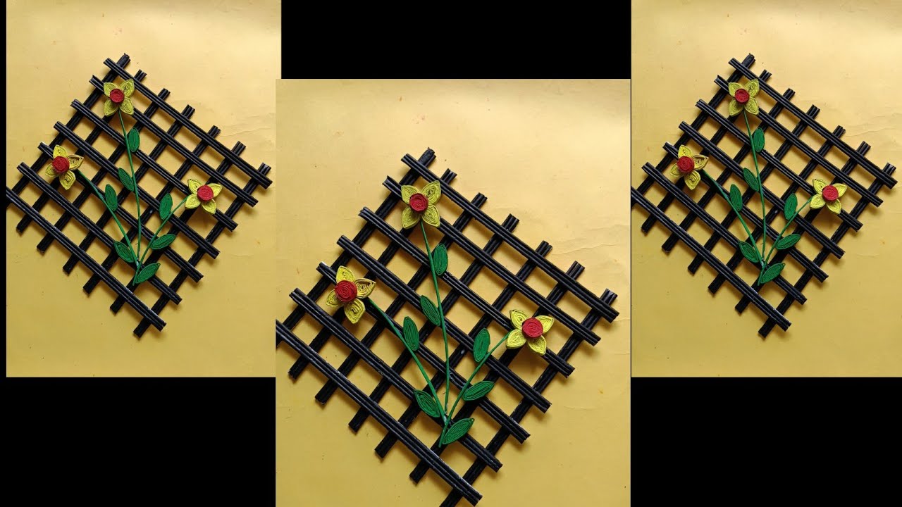 beautiful paper craft design using waste paper// best out of waste ...