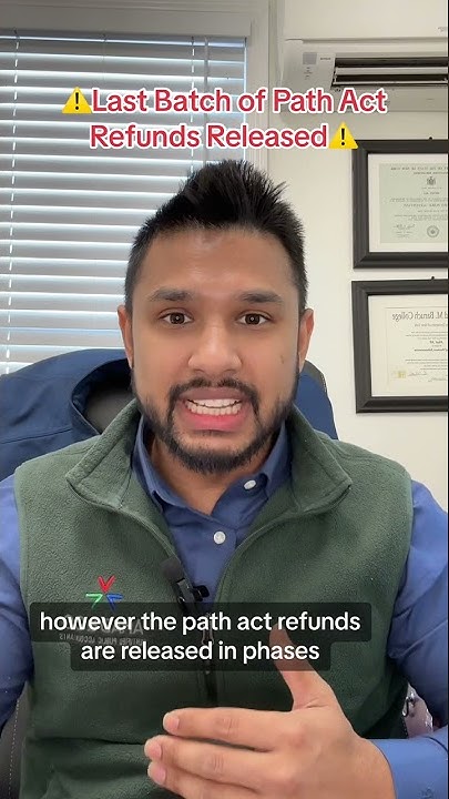 Last batch of Path Act refunds hit today - YouTube