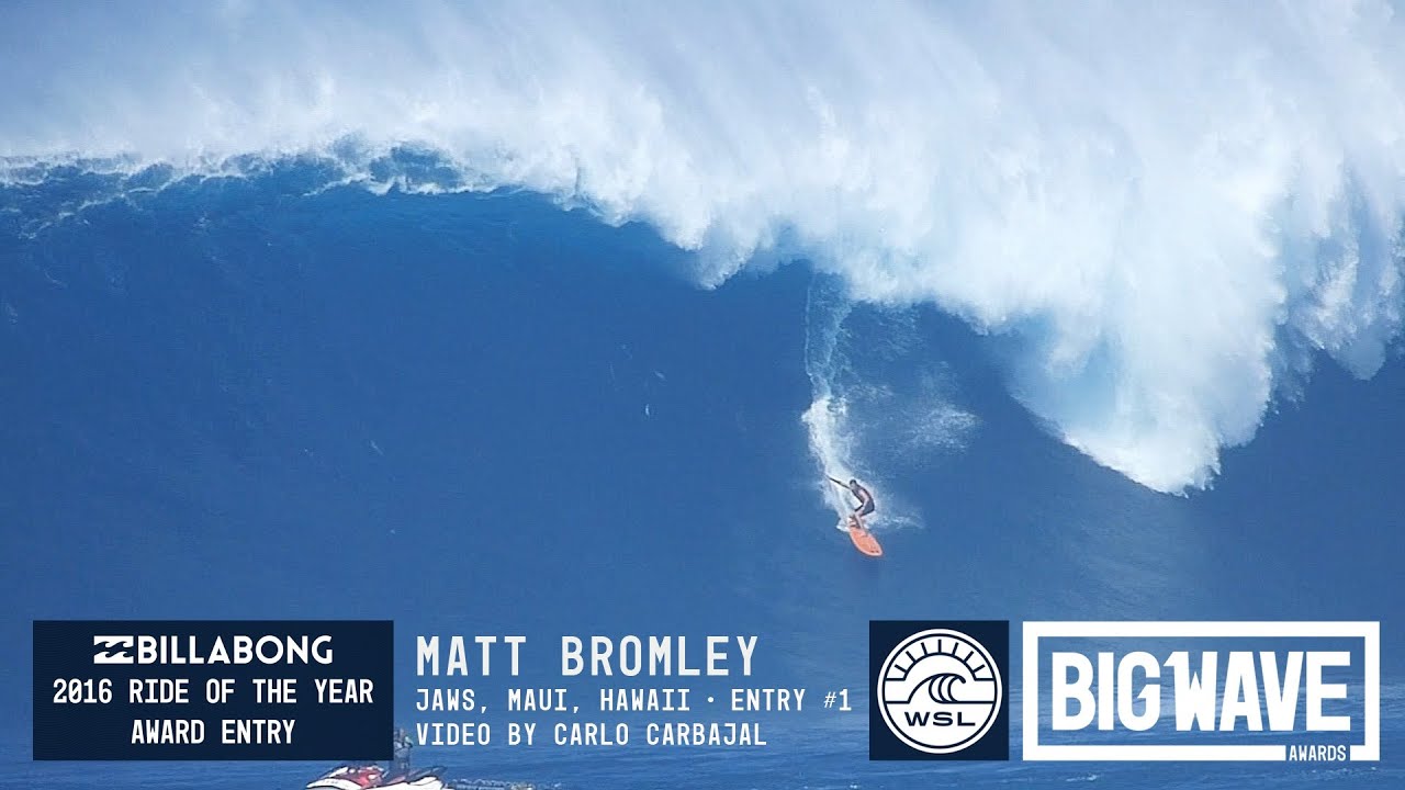 Matt Bromley at Jaws 1 - 2016 Billabong Ride of the Year Entry - WSL ...