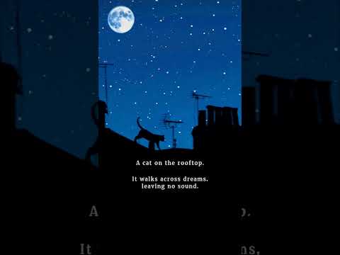 A cat on the rooftop (Lo-Fi Night) #visualpoetry