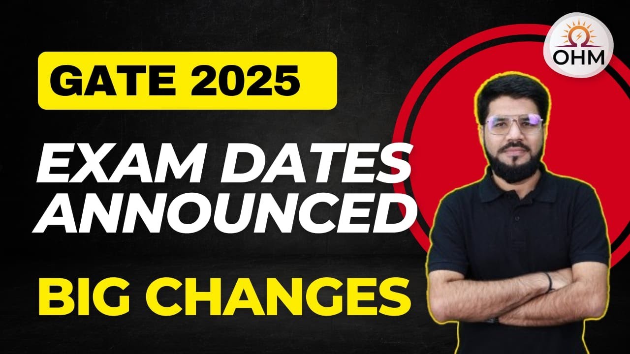 GATE 2025 EXAM DATES | BIG CHANGES by IIT Roorkee #gate2025 #gateexam # ...