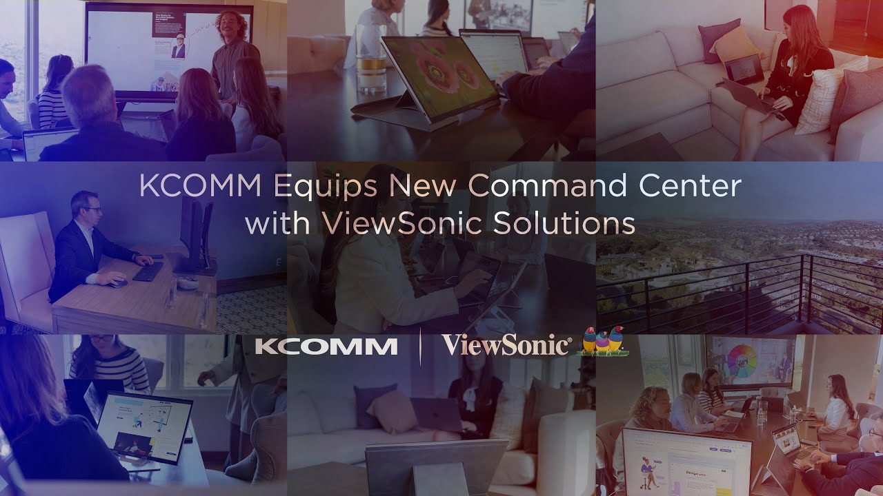 KCOMM Equips New Command Center with ViewSonic Solutions - YouTube