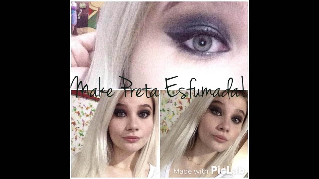 Tutorial: Maquiagem preta esfumada! Por: Laís Abreu ♥ - YouTube