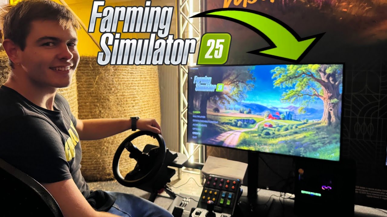 PREDČASNO SEM IGRAL FARMING SIMULATOR 2025 NA LOGITECHOVI KONZOLI ...