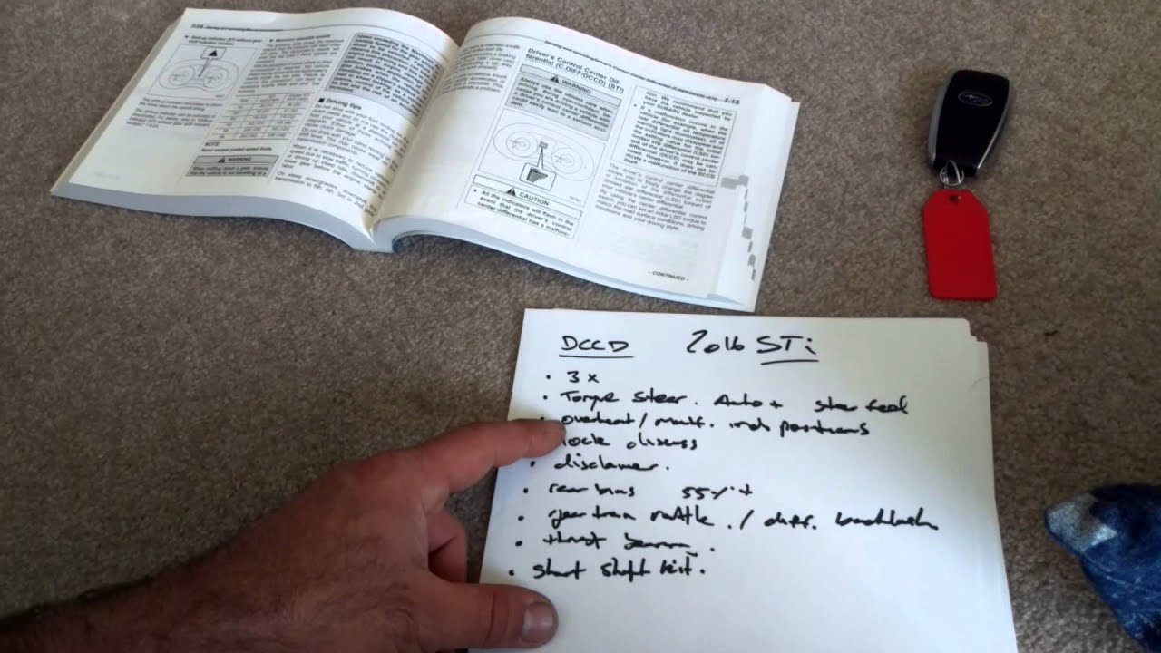 2016 Subaru WRX STi DCCD explained differential - YouTube