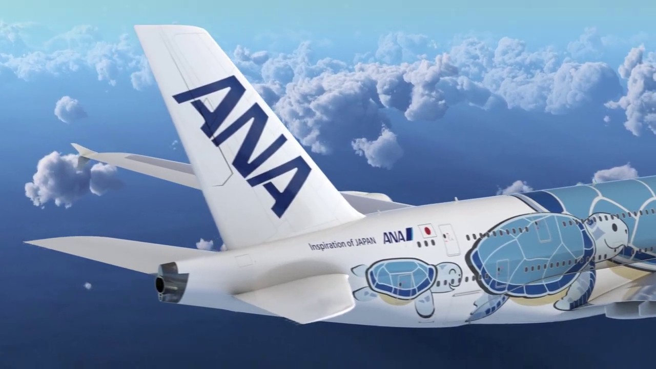 [HD] ANA 全日空夏威夷航線 FLYING HONU 塗裝公開 - YouTube