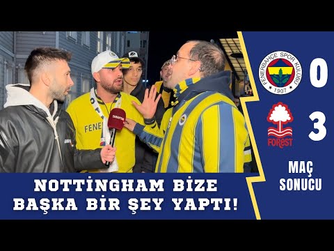 TARAFTARLAR İSYAN ETTİ! | Fenerbahçe 0-3 Nottingham Forest Maç Sonu Röportajı #fenerbahçe 