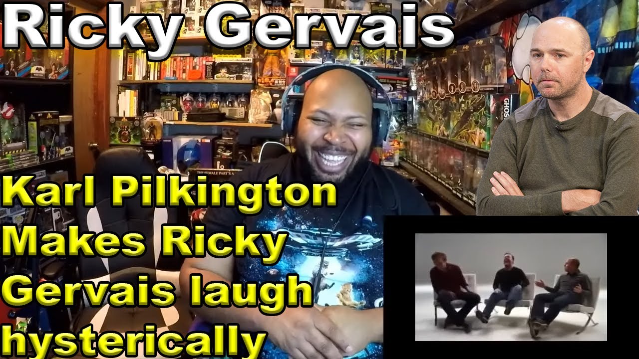 Karl Pilkington makes Ricky Gervais laugh hysterically Reaction - YouTube