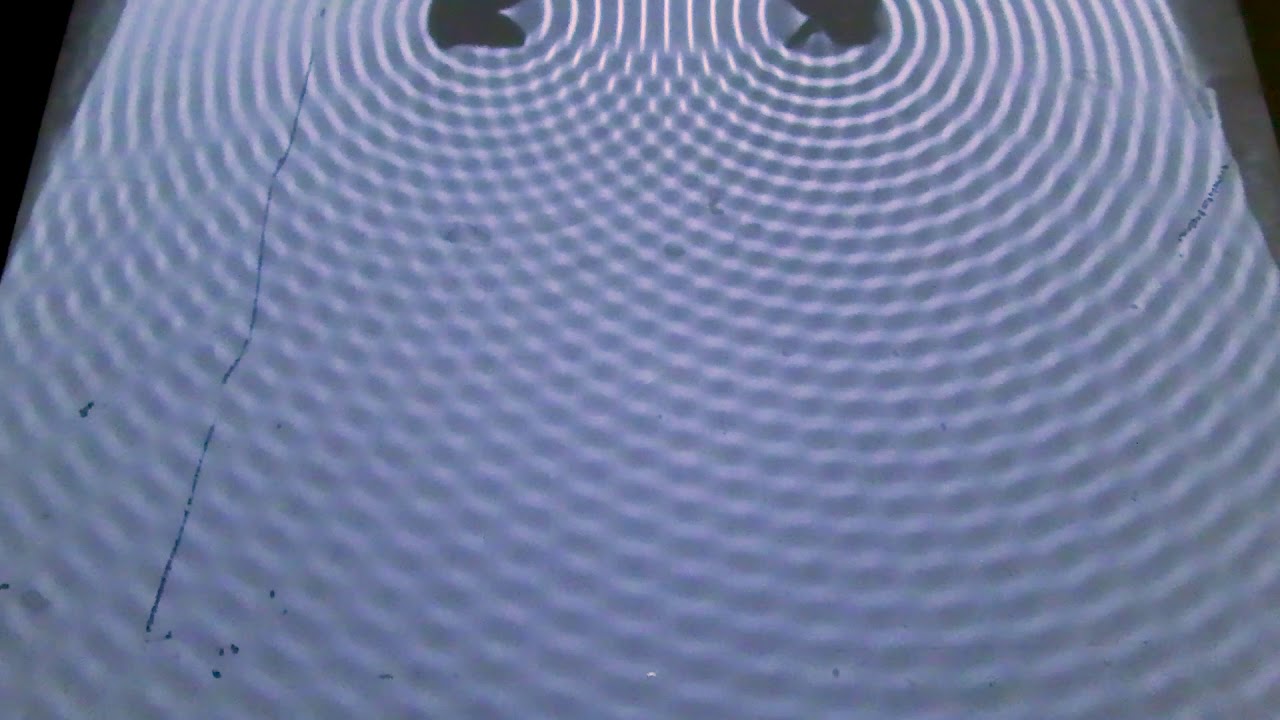 3B50.z - Ripple Tank - Two Point Sources - YouTube