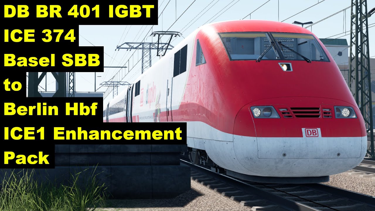 DB BR 401 IGBT - ICE 374 - Basel SBB to Berlin Hbf - ICE1 Enhancement ...