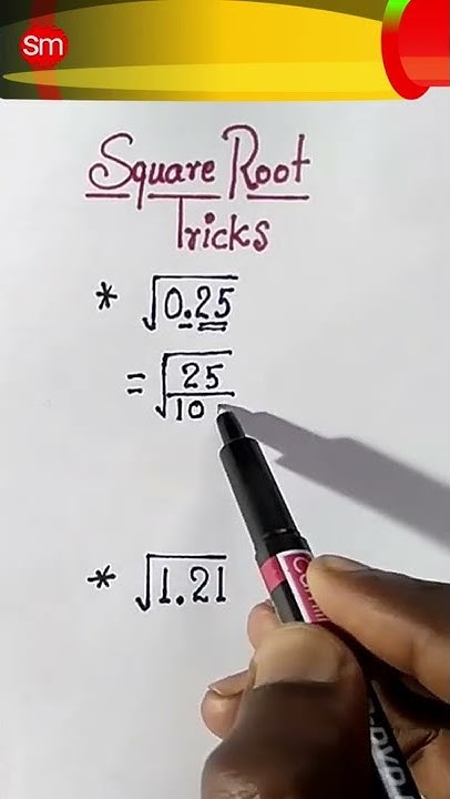 Square roots of decimal numbers | Square root of decimals | - YouTube