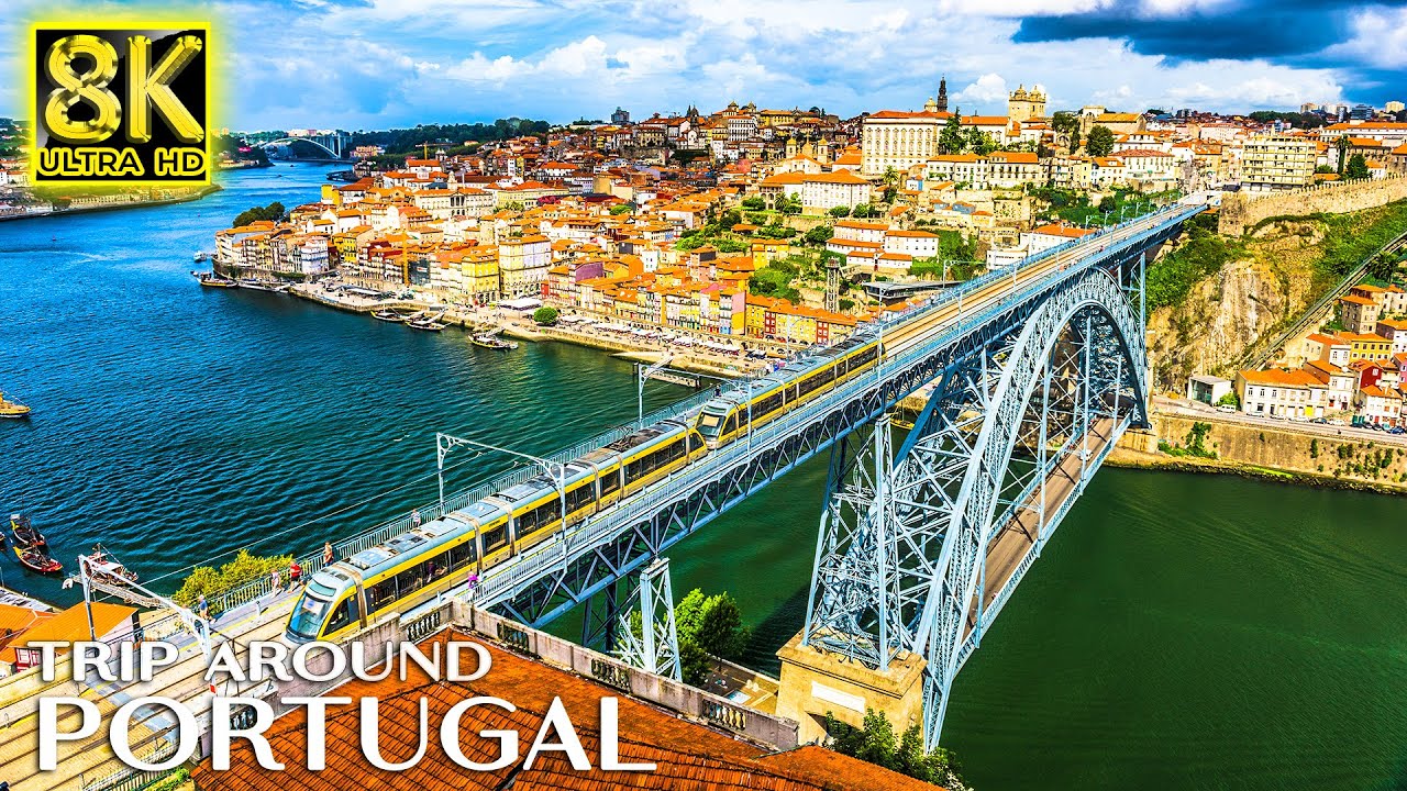 Beautiful Trip to PORTUGAL 8K ULTRA HD 60fps - Best Places with ...