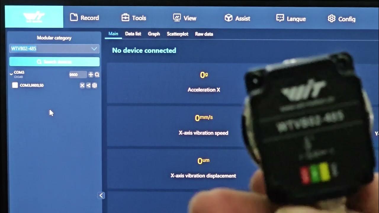 วิธีการใช้งาน Vibration Sensor WIT MOTION รุ่น WTVB02-485 เชื่อมต่อผ่าน ...