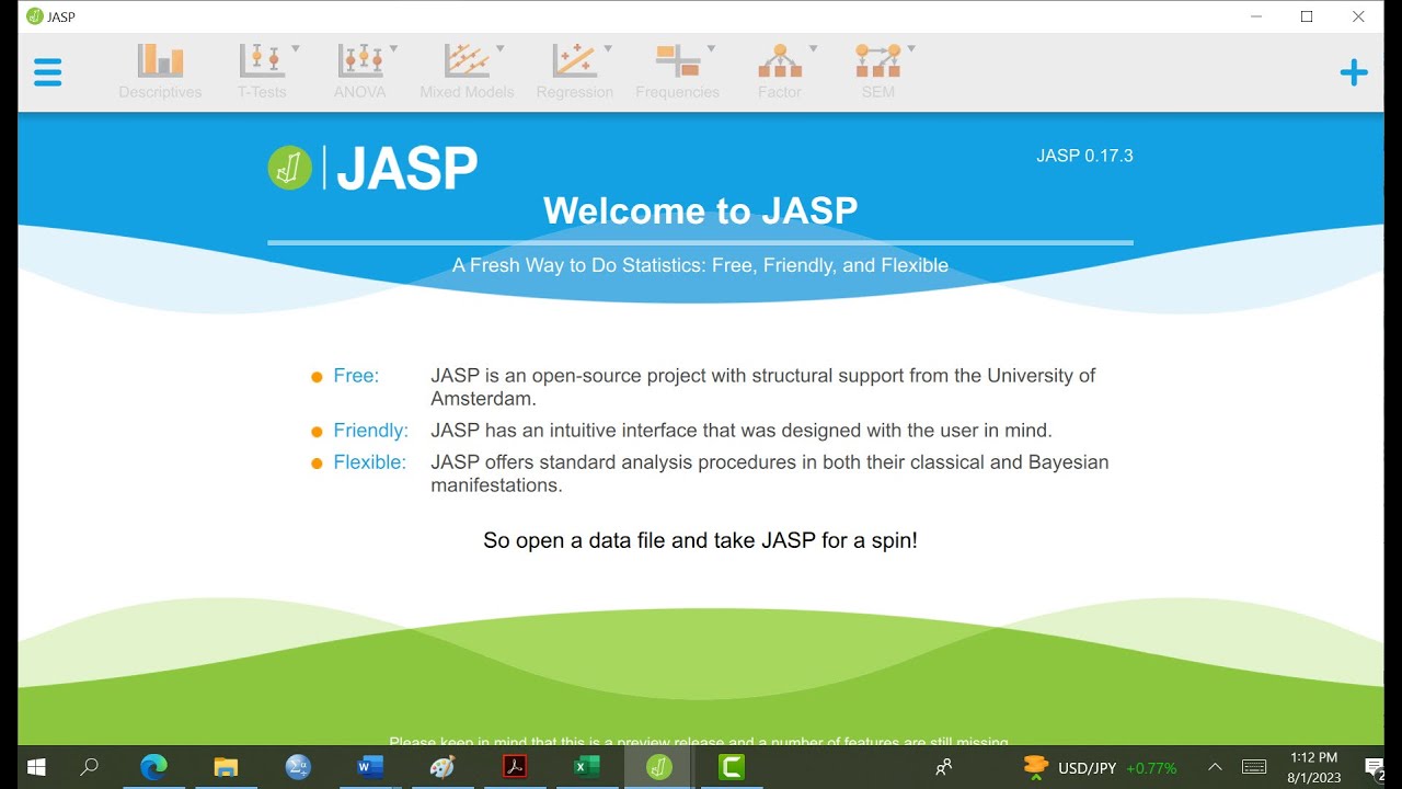 JASP - t test write up - YouTube