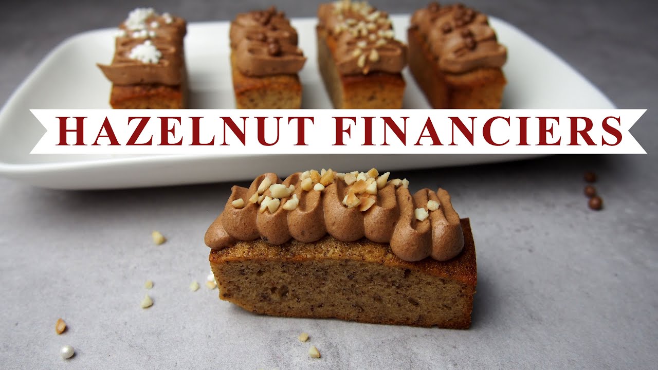 HAZELNUT FINANCIERS with CHOCOLATE GANACHE CREAM | Christmas Baking ...