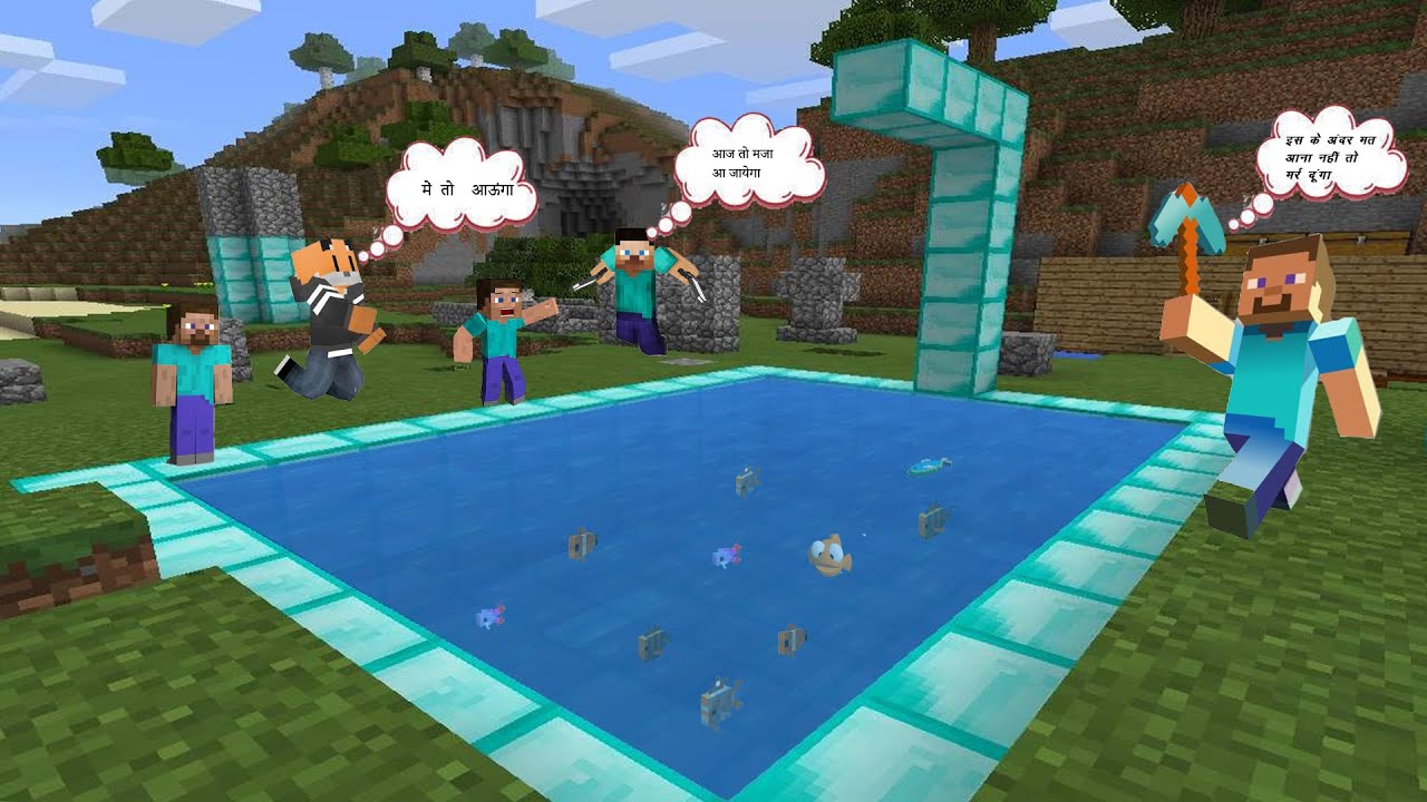 Minecraft | Easy Pool Design #2 | Tutorial #2 #minecraft - YouTube