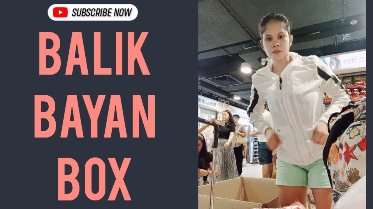 BALIK BAYAN BOX BY JAE ELLA AVELINO CHANNEL PART1 - YouTube