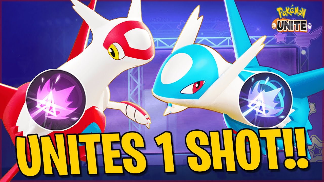 LATIAS & LATIOS Duo Unite Moves ONE SHOT EVERYTHING!! | Pokemon Unite ...