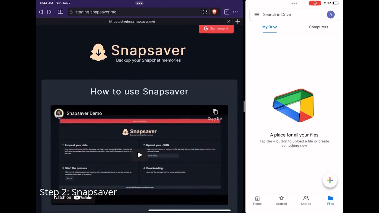 Snapsaver Demo - YouTube