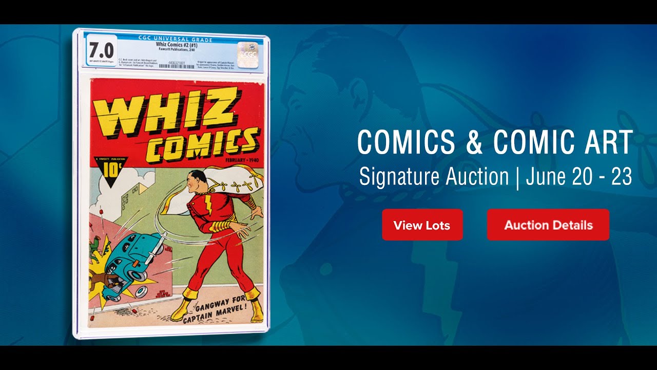 LIVE: Comics & Comic Art Signature Auction 7374 - Session 2 - YouTube