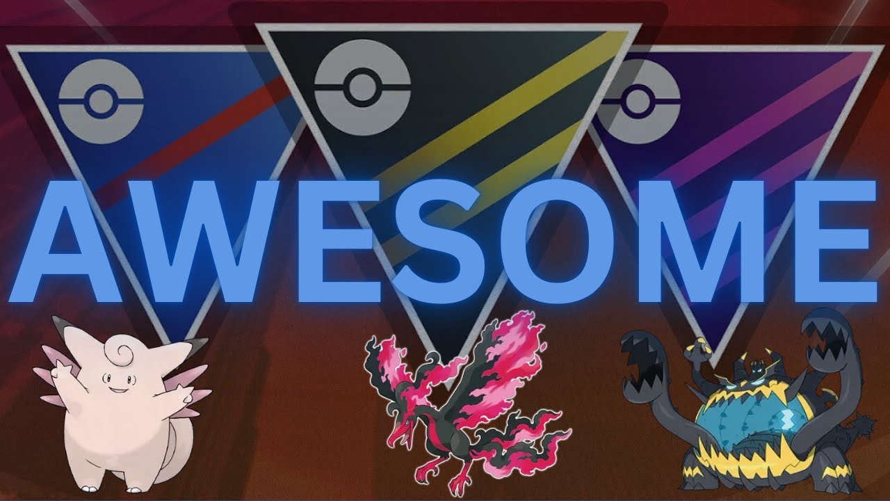 Ultra League Clefable Guzzlord Galarian Moltres team is AWESOME in ...