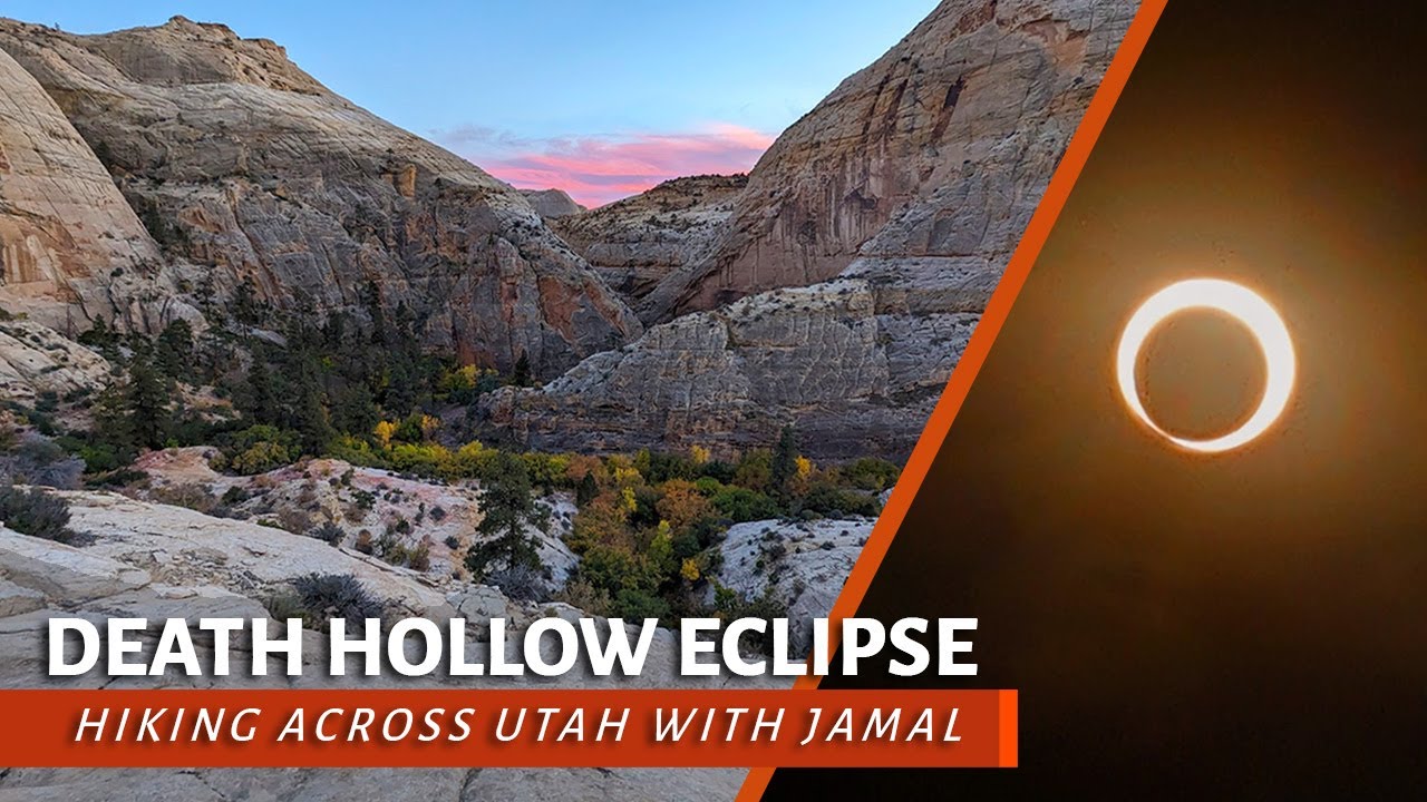 Hiking Death Hollow, Utah for the "Ring of Fire" Eclipse - YouTube