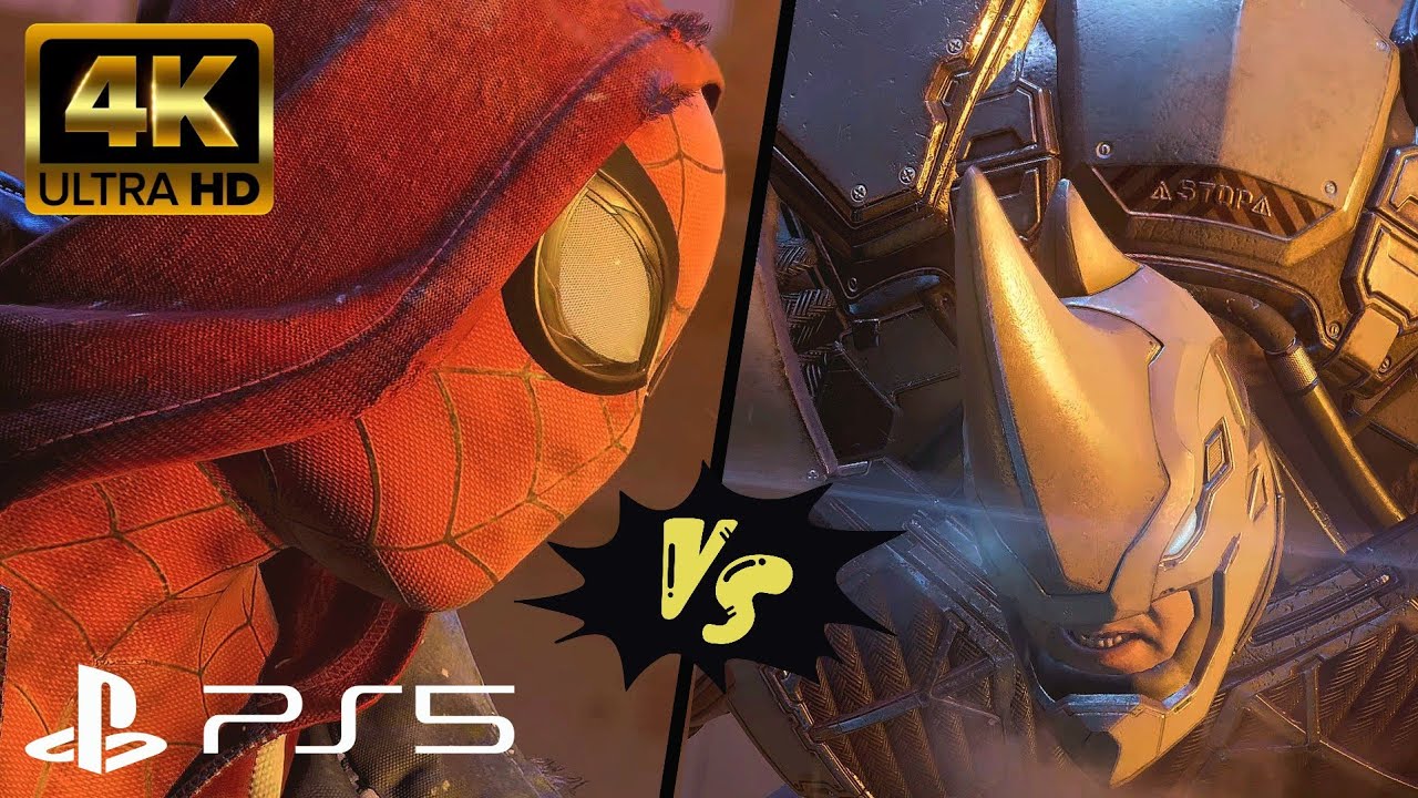 Spider- Man Miles Morales VS Rhino em 4K 60fps HDR no PS5 - YouTube