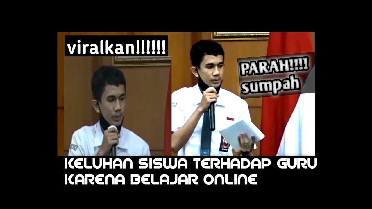 Viral keluhan siswa saat belajar online😱 - YouTube