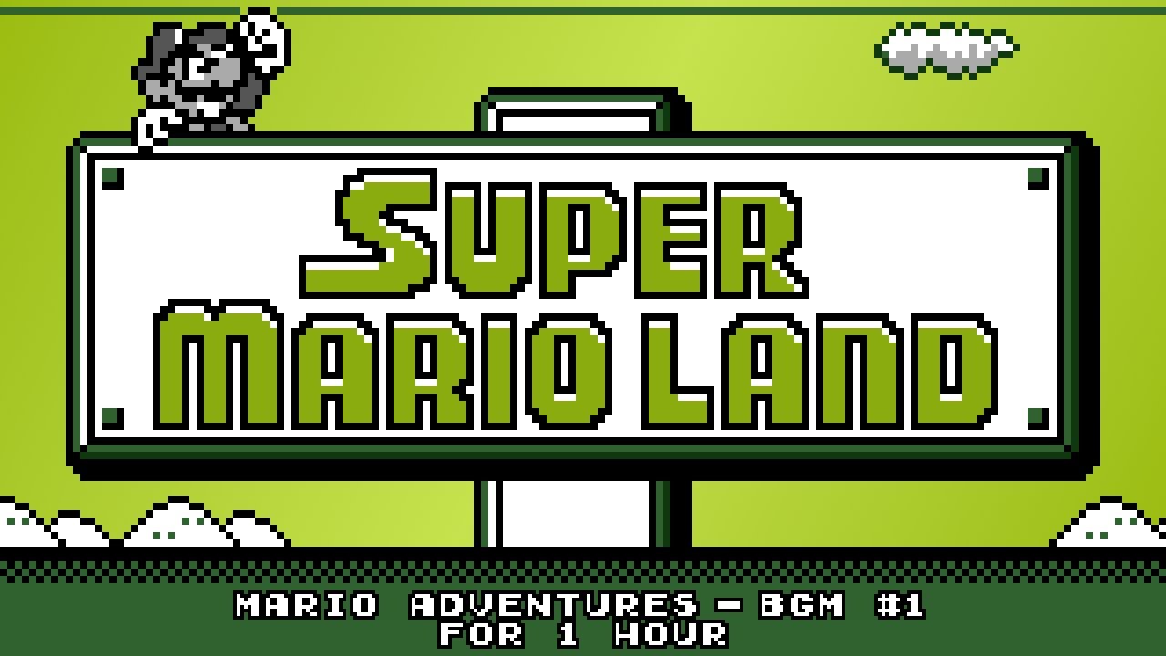 One Hour Game Music: Super Mario Land - Mario Adventures (BGM #1) | 1 ...