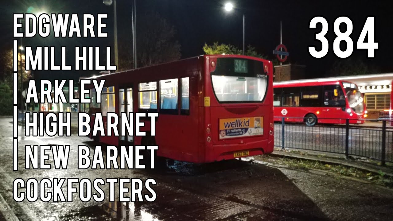 [Full Journey] London Bus (Metroline) route 384 To Cockfosters - YouTube