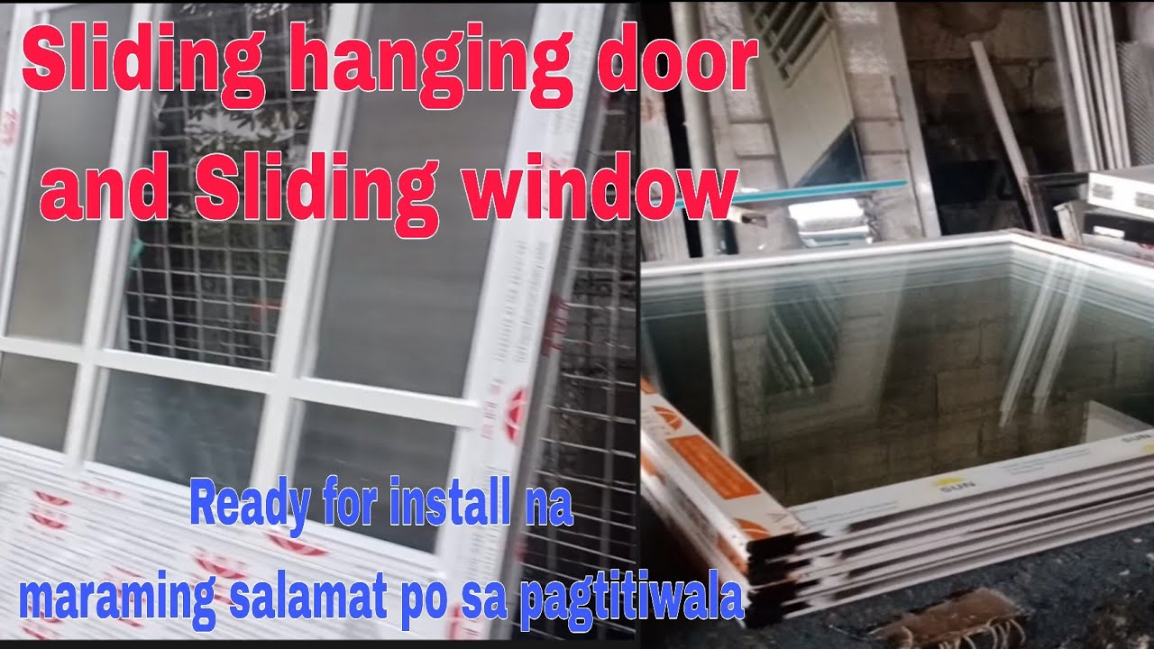 Sliding hanging door using alco frame 301/SD glass divider and YP200 ...