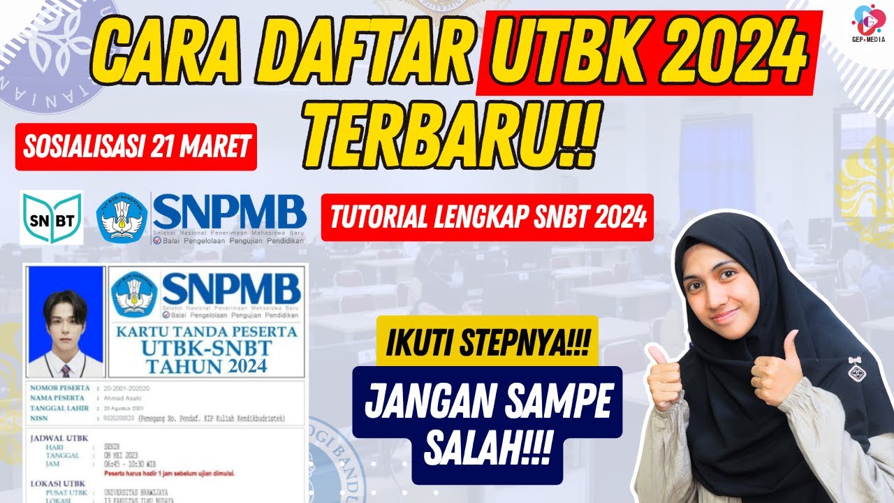 CARA DAFTAR UTBK 2024 TERBARU | HATI HATI SAAT INPUT DATA, HASIL ...