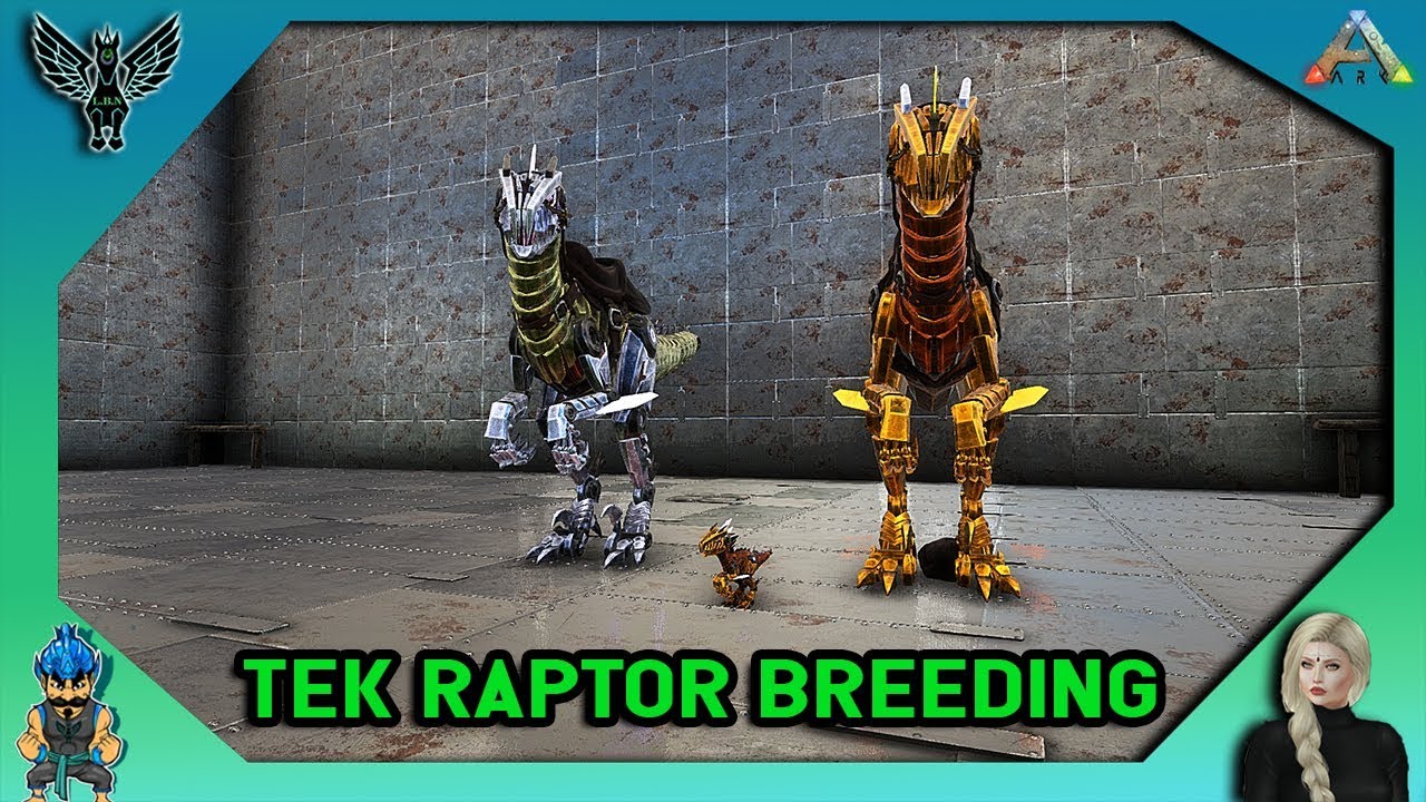 ARK: TEK RAPTOR BREEDING! THE CUTEST TEK BABY? - YouTube