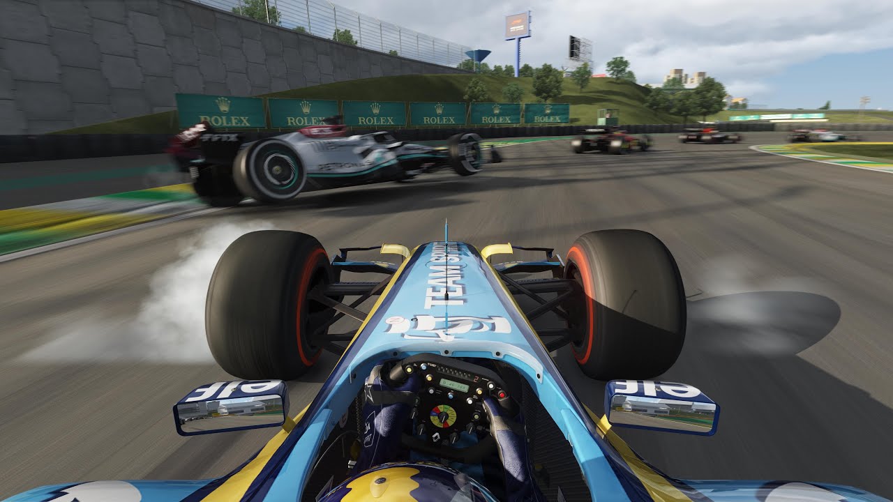 Fernando Alonso Renault R25 Vs 2022 F1 Cars | From Last To Almost First ...